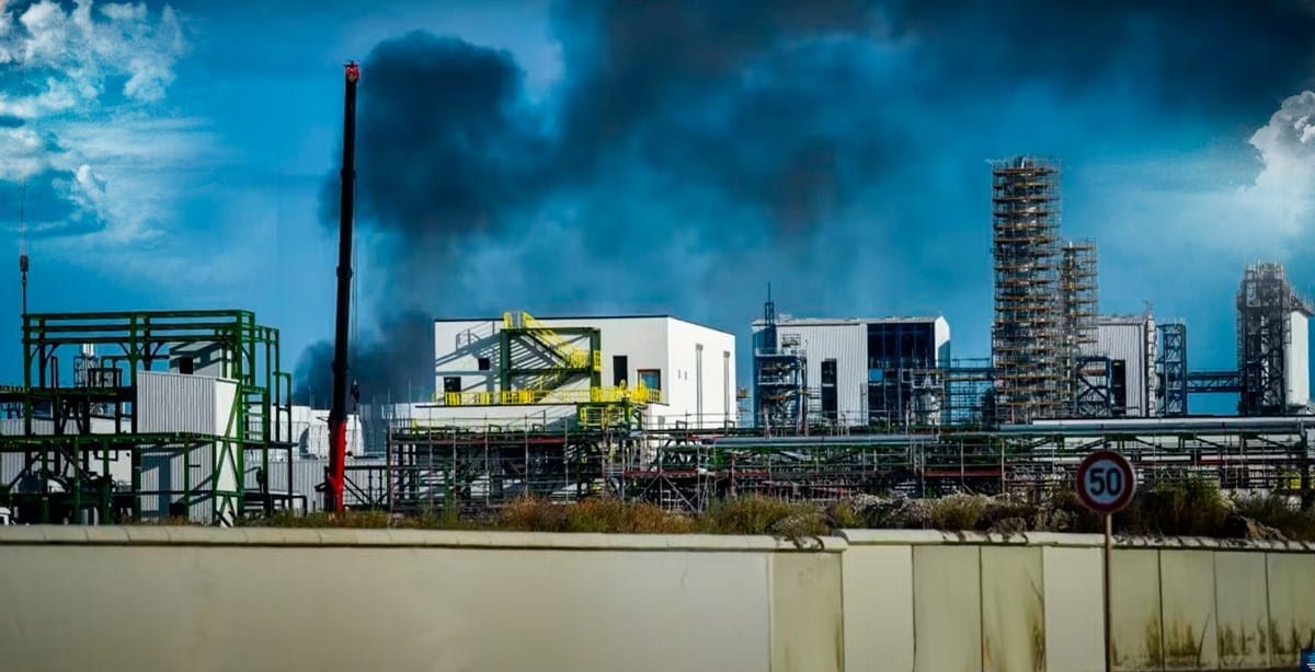 H2 deflagration in Leuna